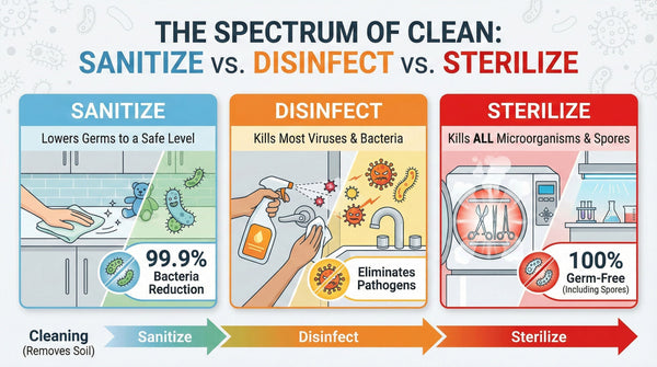 Sanitize vs. Disinfect vs. Sterilize: What's the Di – UVCeed